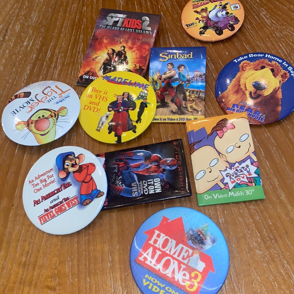 Rugrats Spider-Man Movie Button Pins So Cool And Rare - Gem